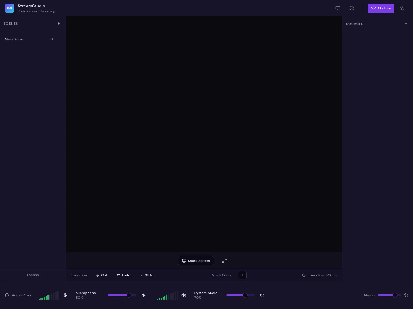 StreamStudio Clone
