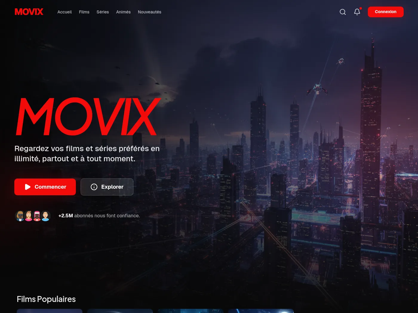 StreamVerse Landing Page