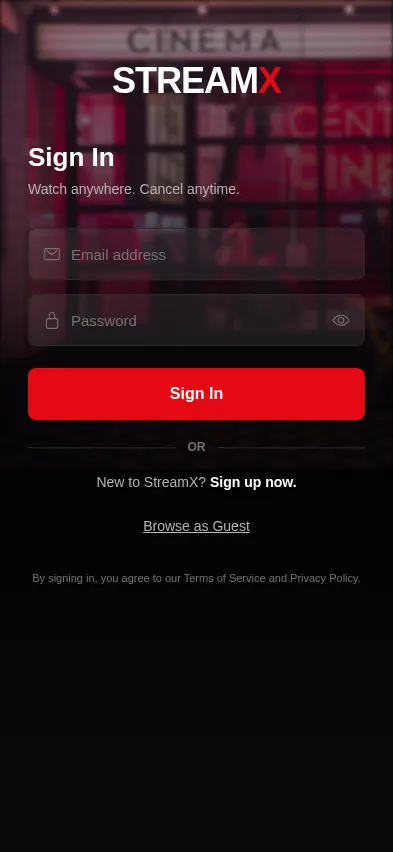 StreamX Streaming MVP