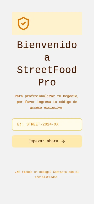 StreetFood Pro App