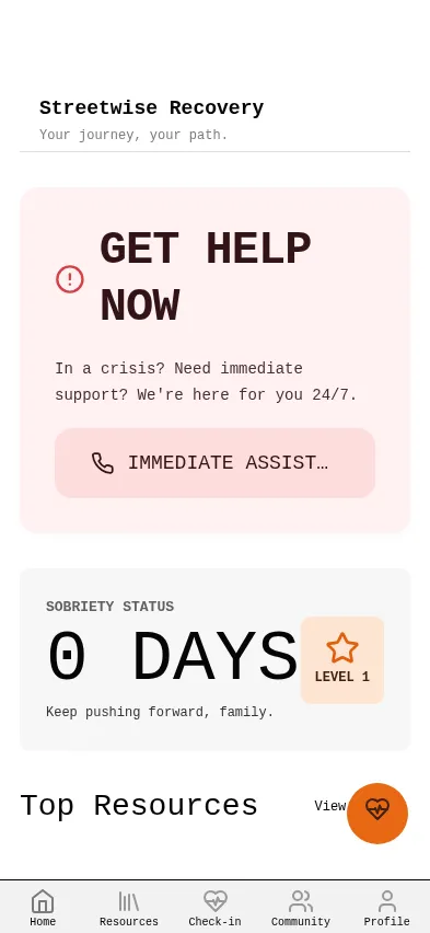 Streetwise Recovery Hub