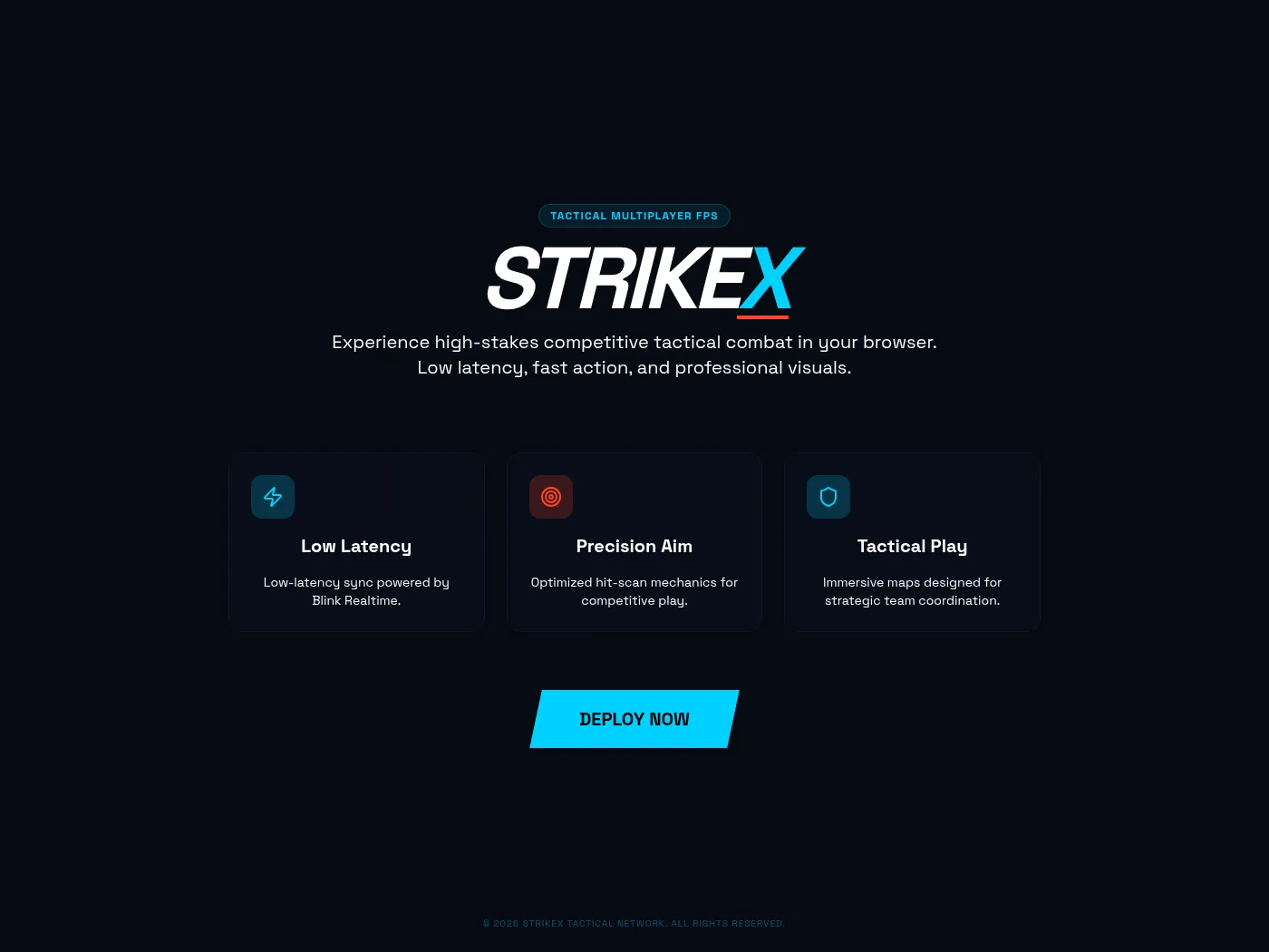StrikeX Multiplayer Shooter