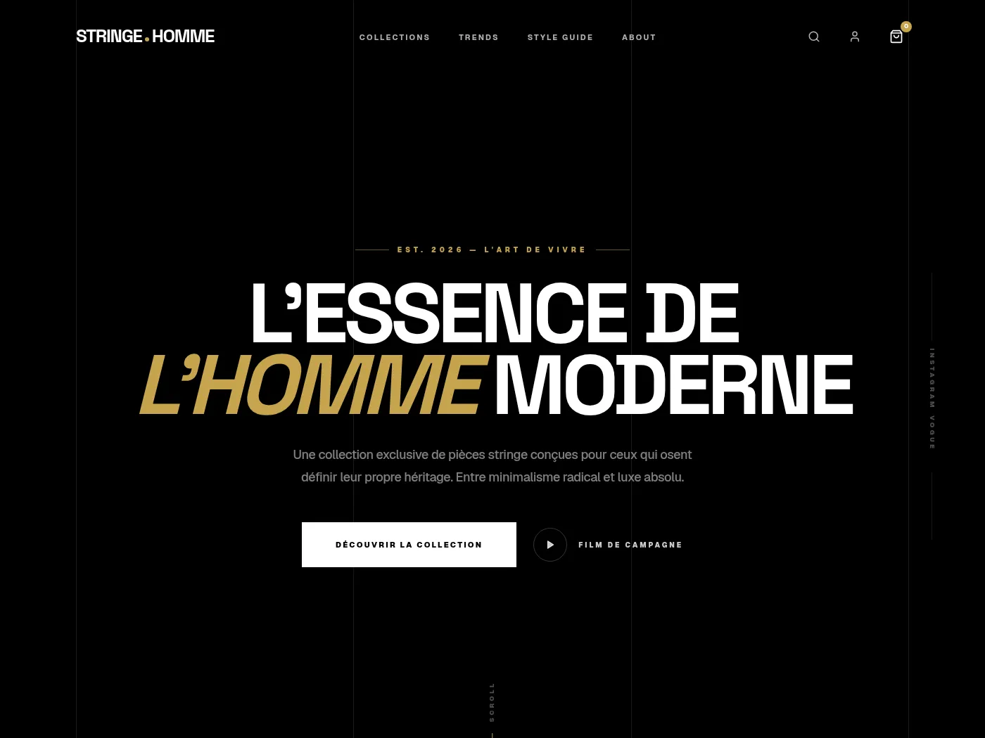 Stringe Homme Hub