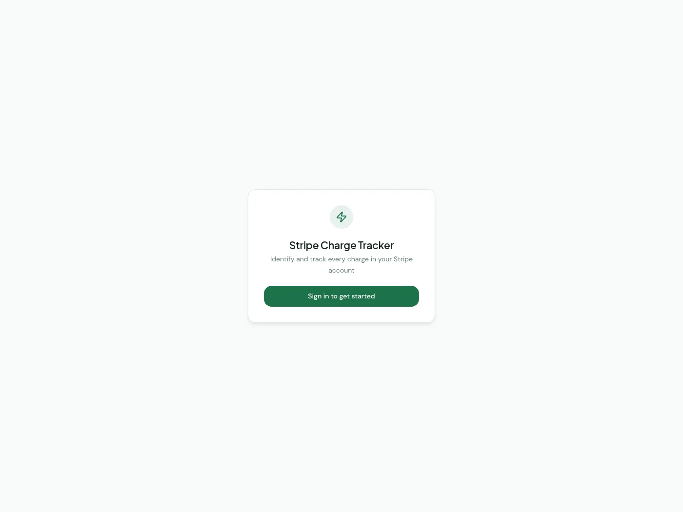 Stripe Charge Tracker