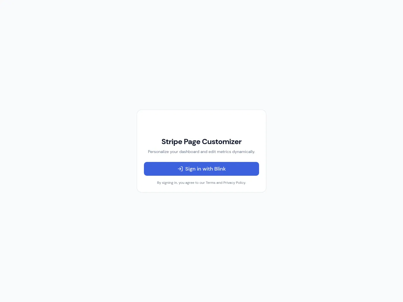 Stripe Page Customizer