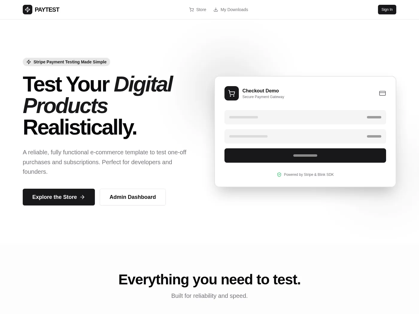 Stripe Payment Tester