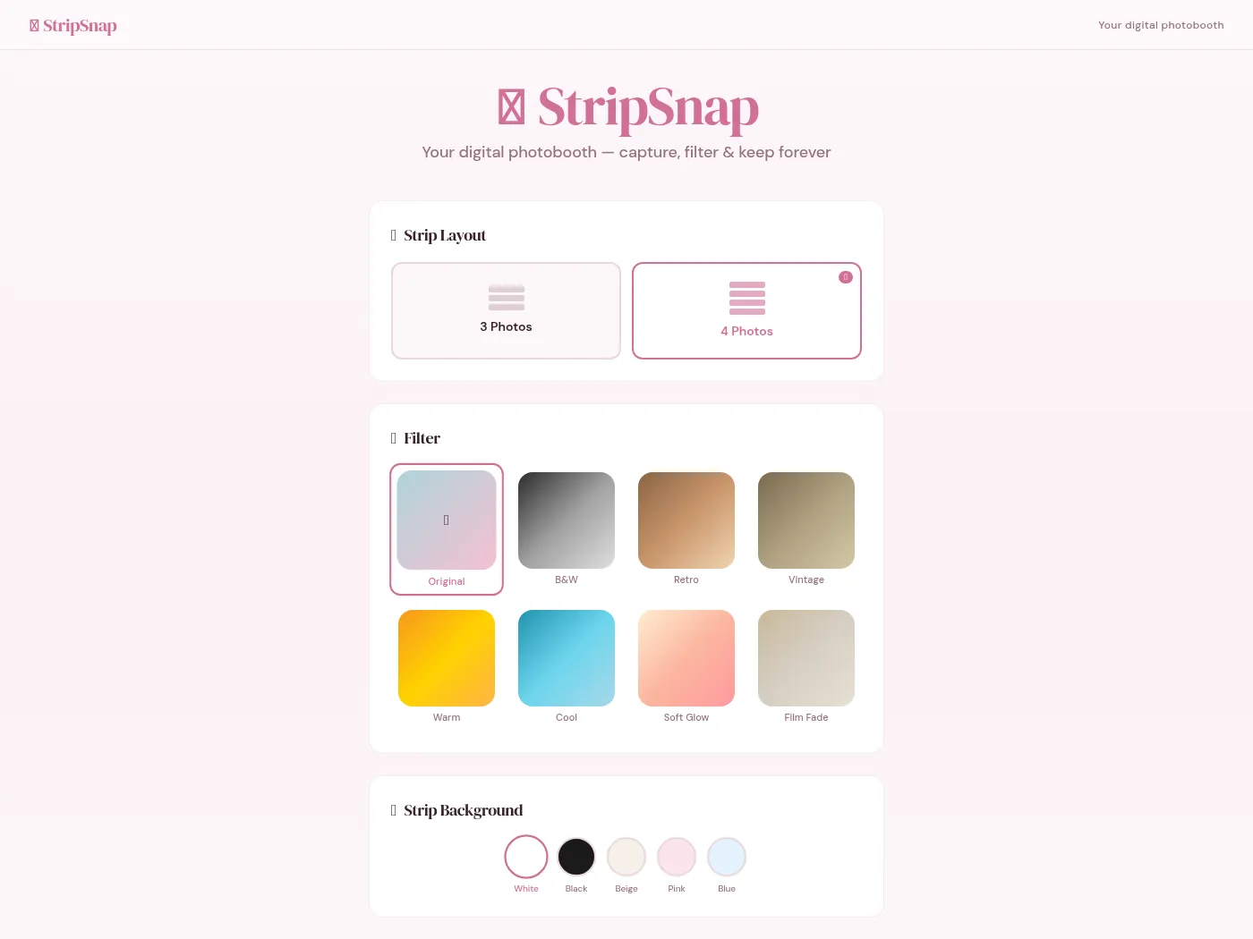 StripSnap Photobooth