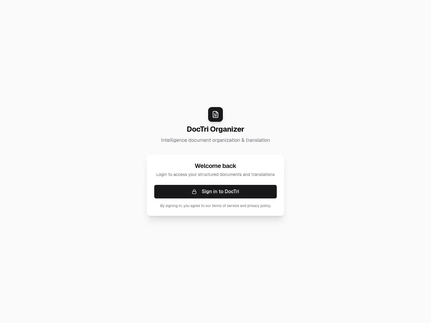 DocTri Translate Organizer