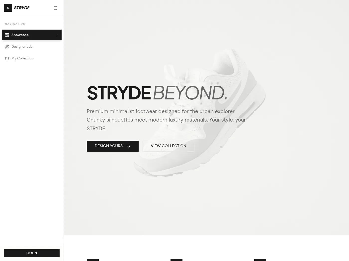 STRYDE Sneaker Designer