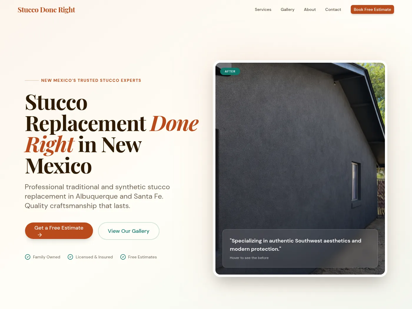 Stucco Done Right Site