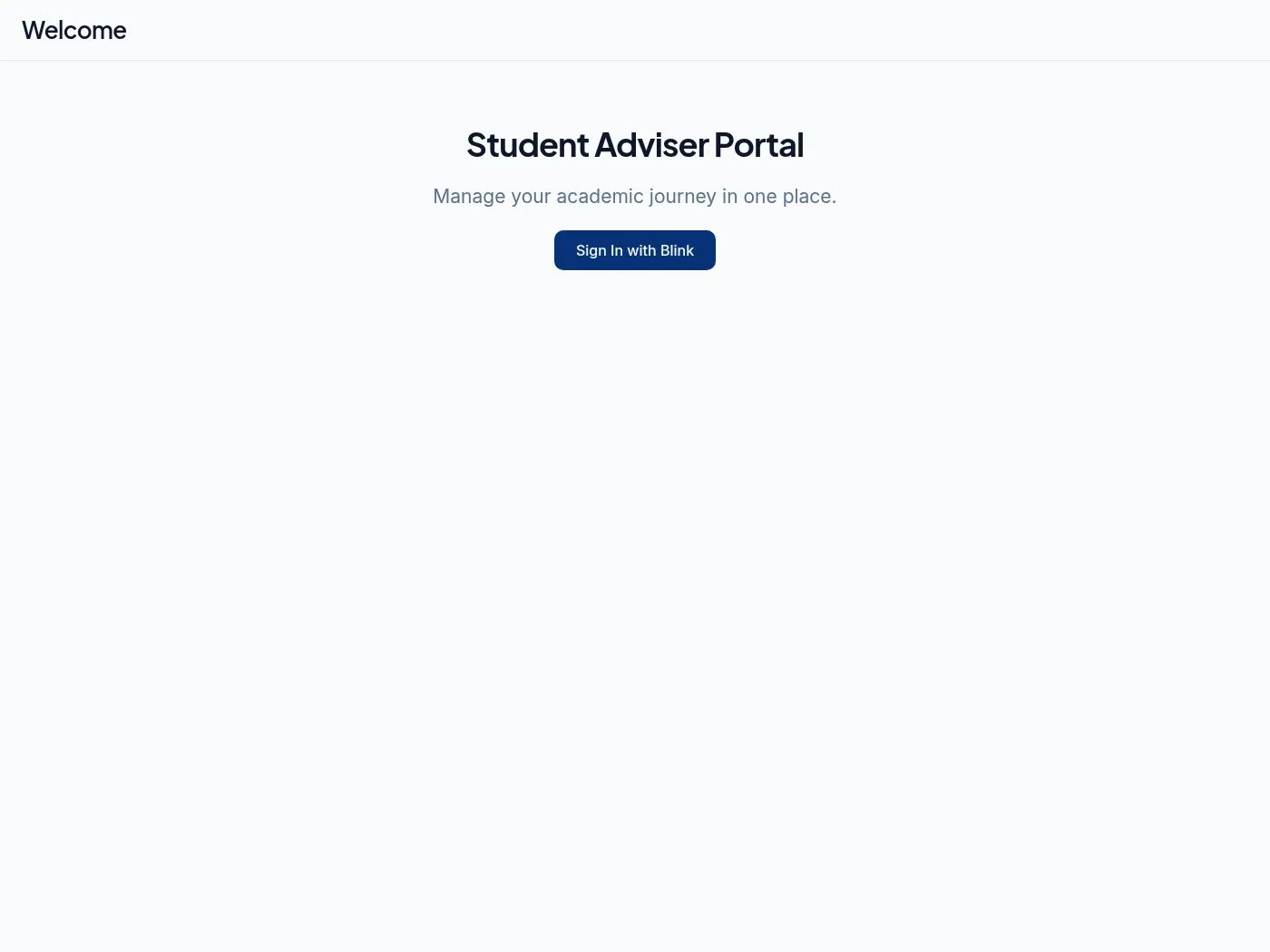 Student Adviser Portal