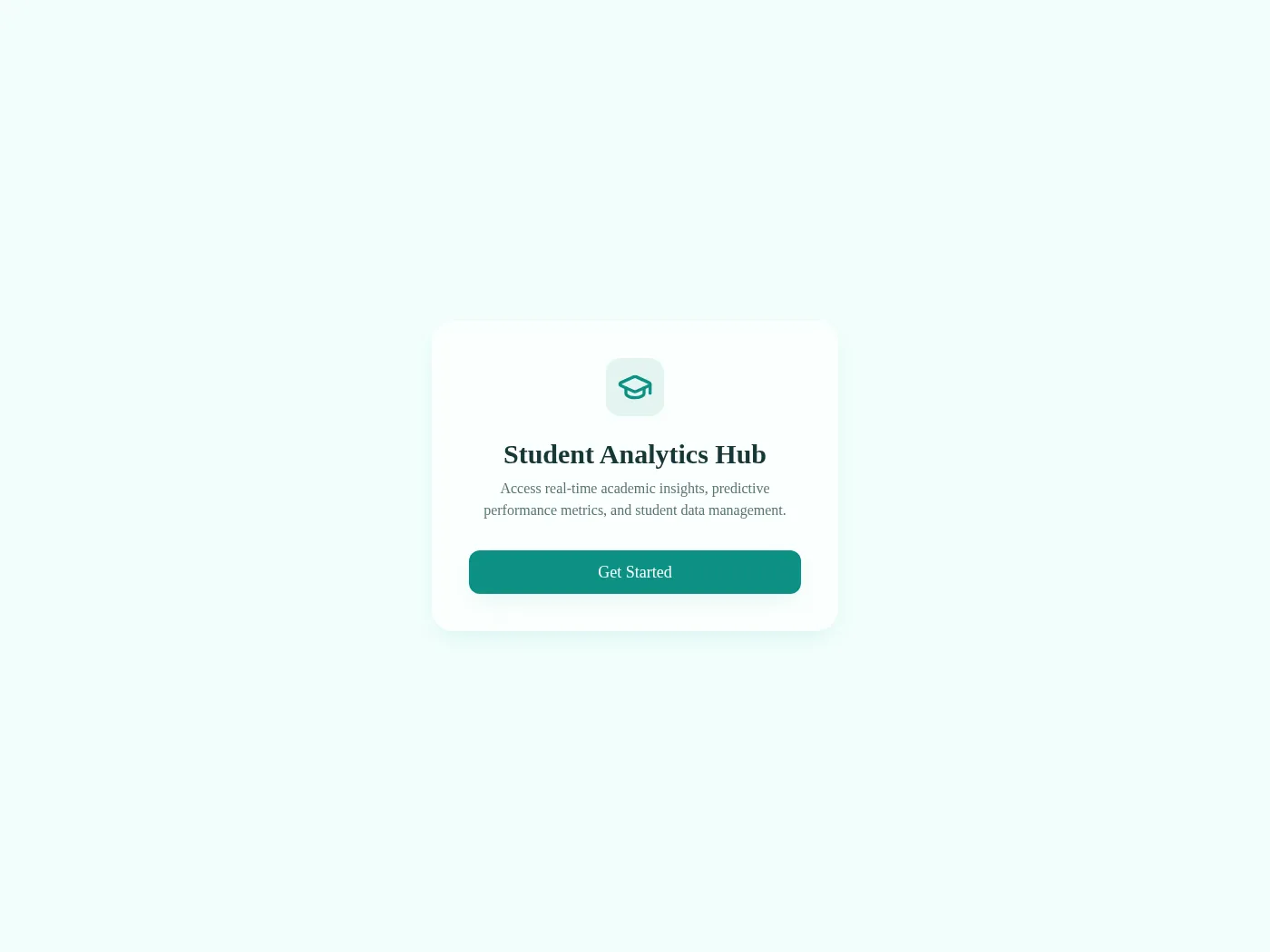 Student Analytics Hub
