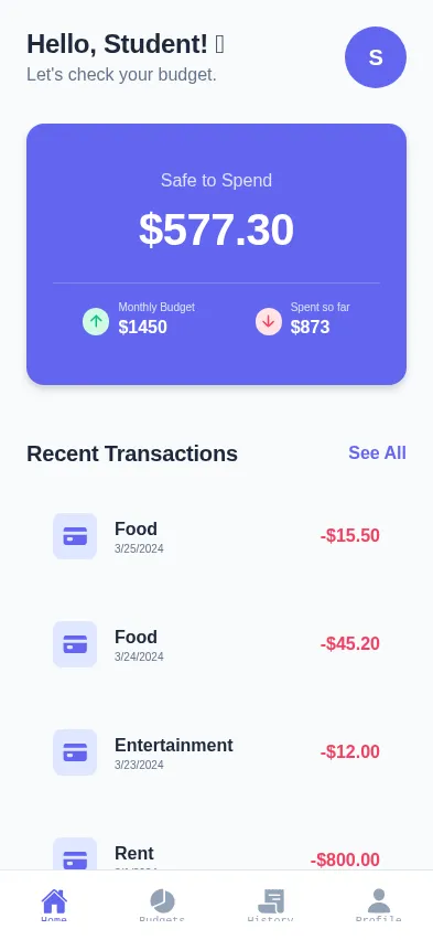 Student Budget Buddy