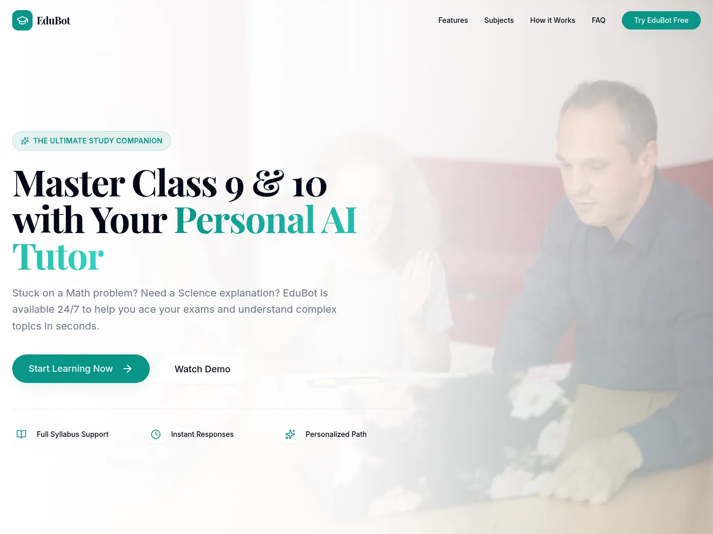 Student Chatbot Homepage
