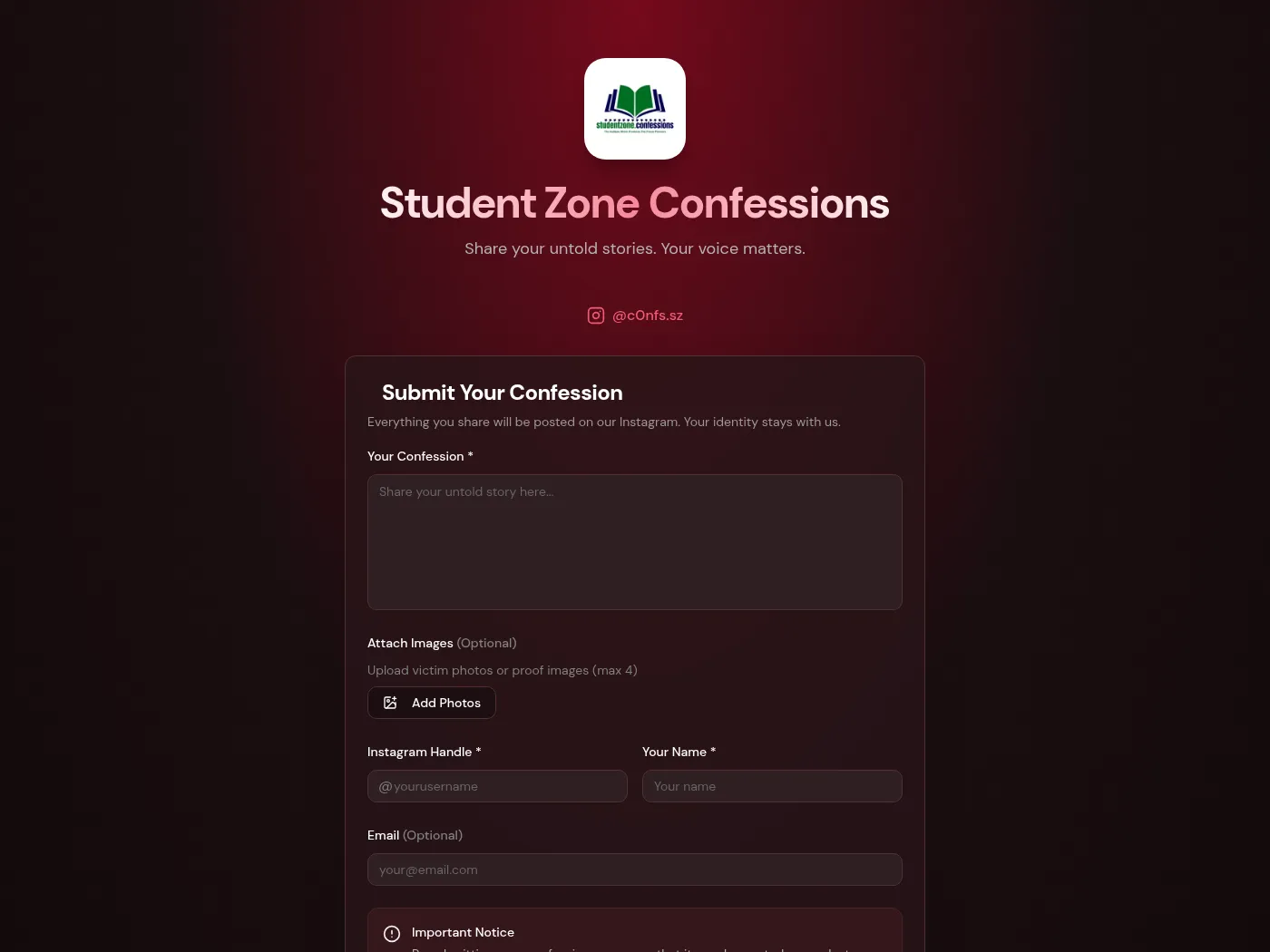 Student Zone Confessions