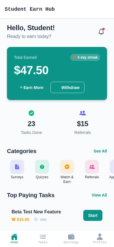Student Earn Hub