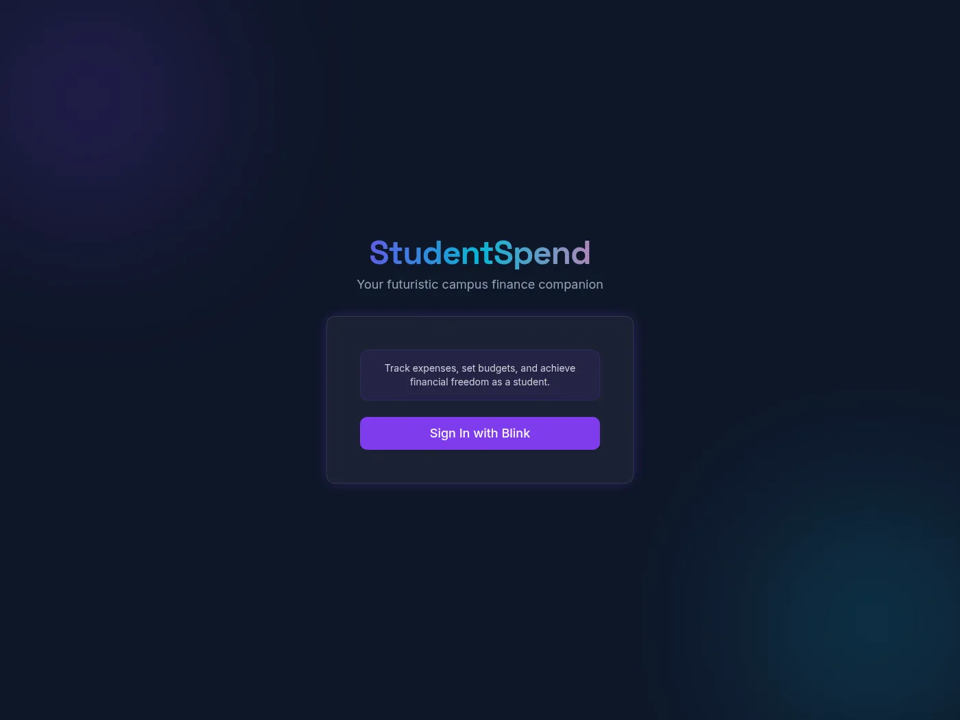 Student Expense Tracker