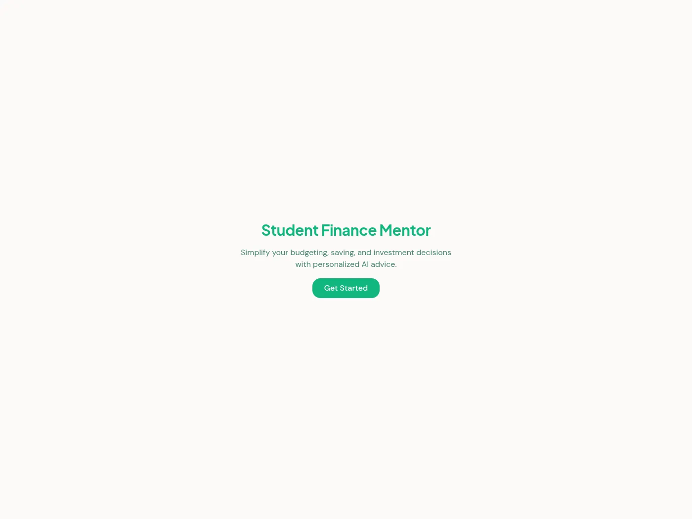 Student Finance Mentor