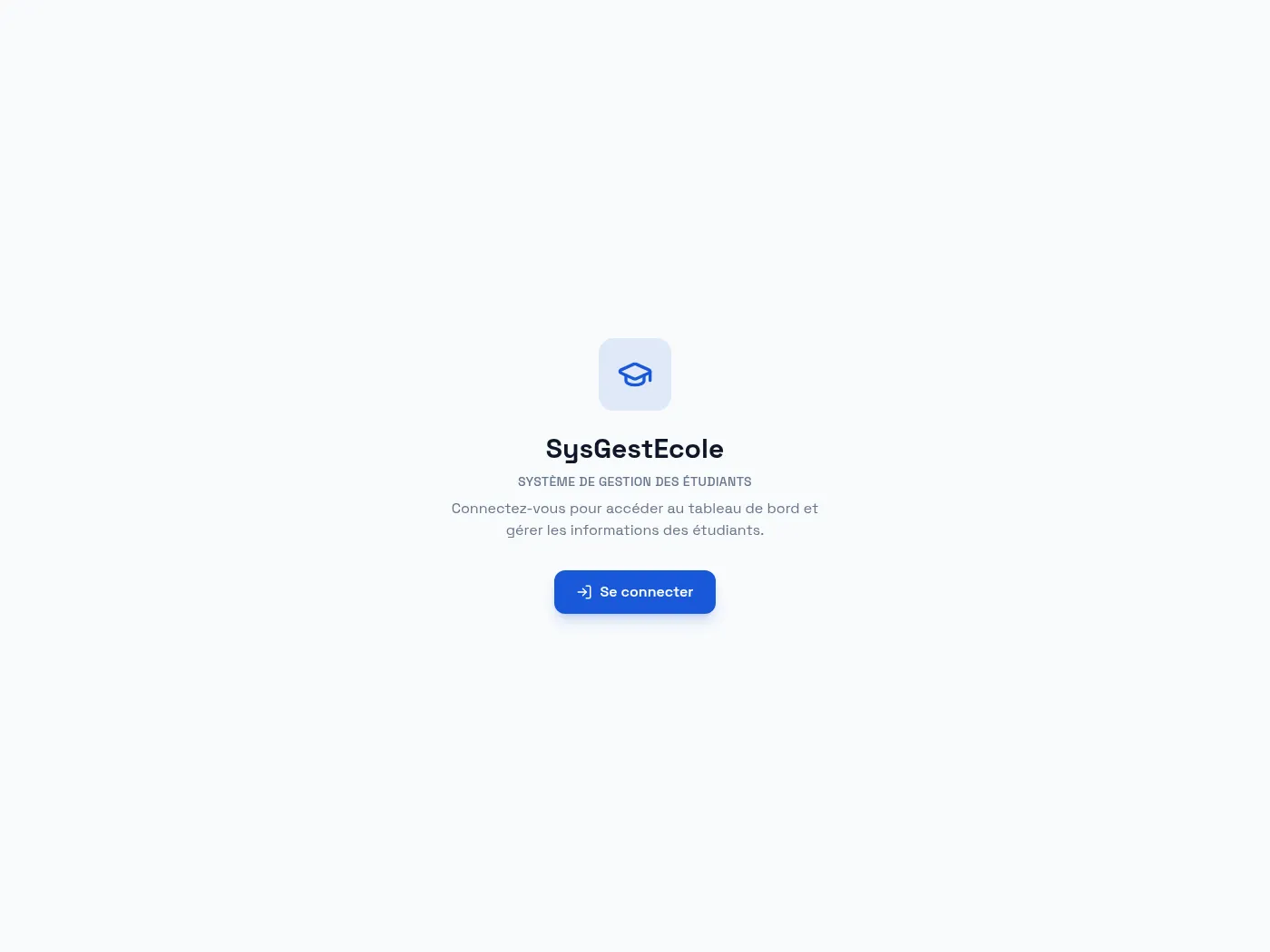SysGestEcole Student Manager