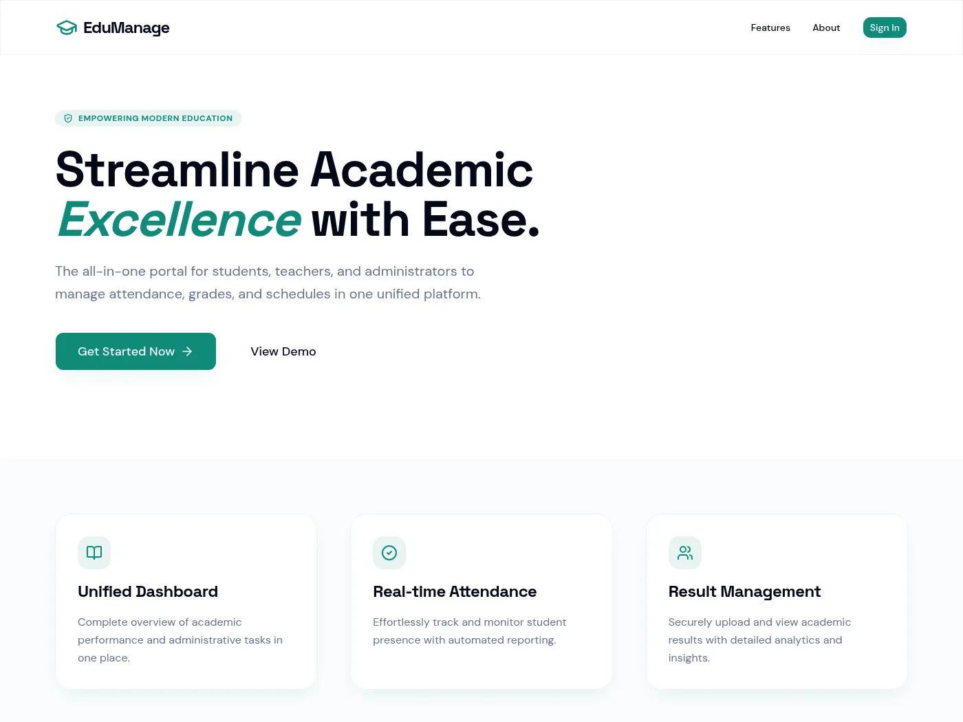 EduManage Portal