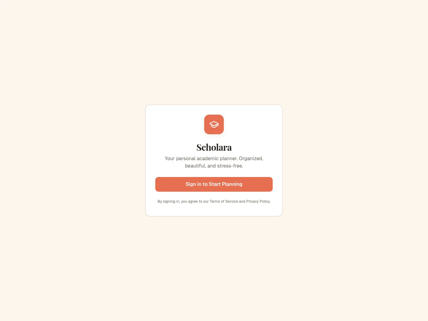 Student Planner Calendar