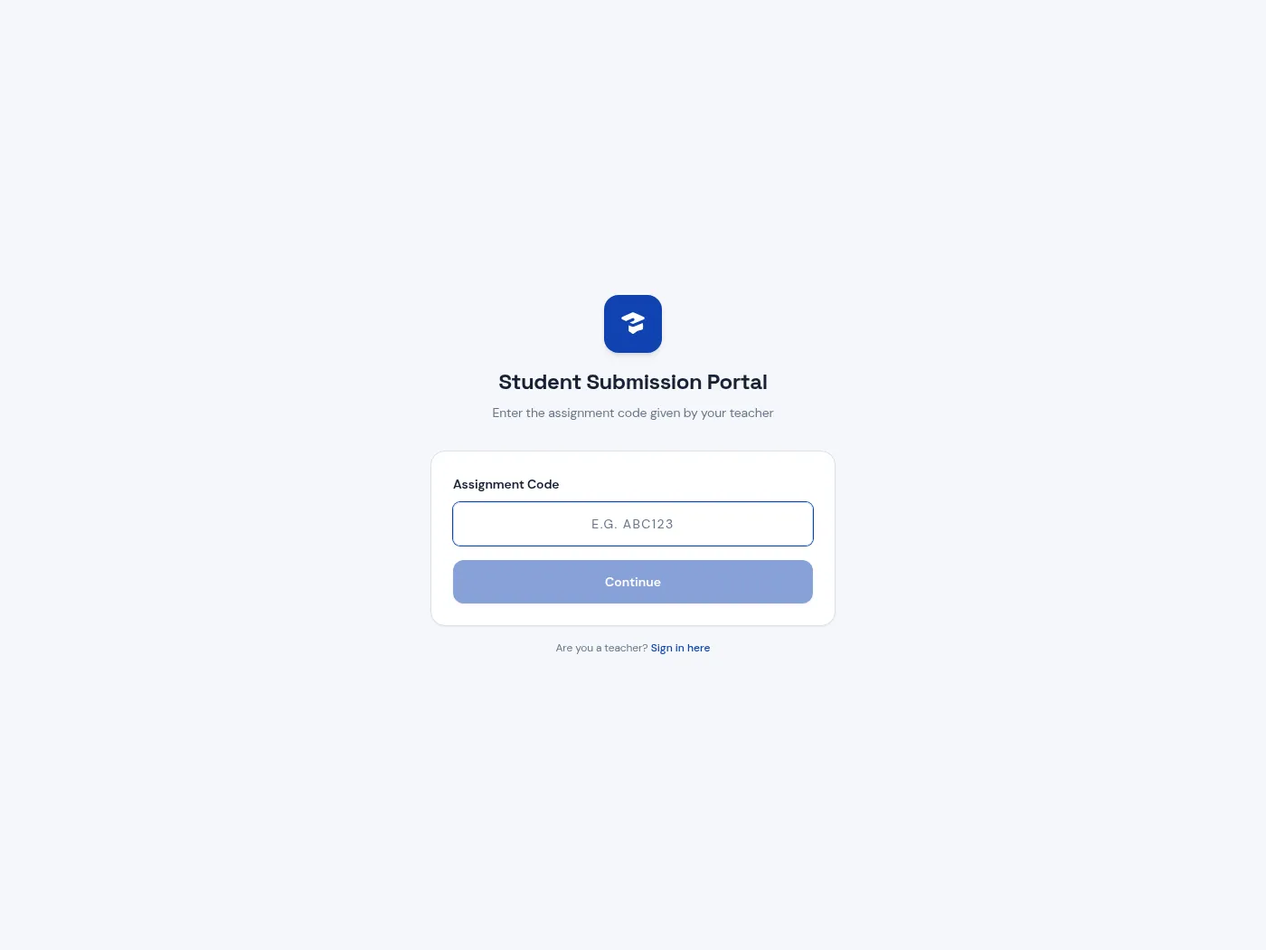 Student Submission Portal