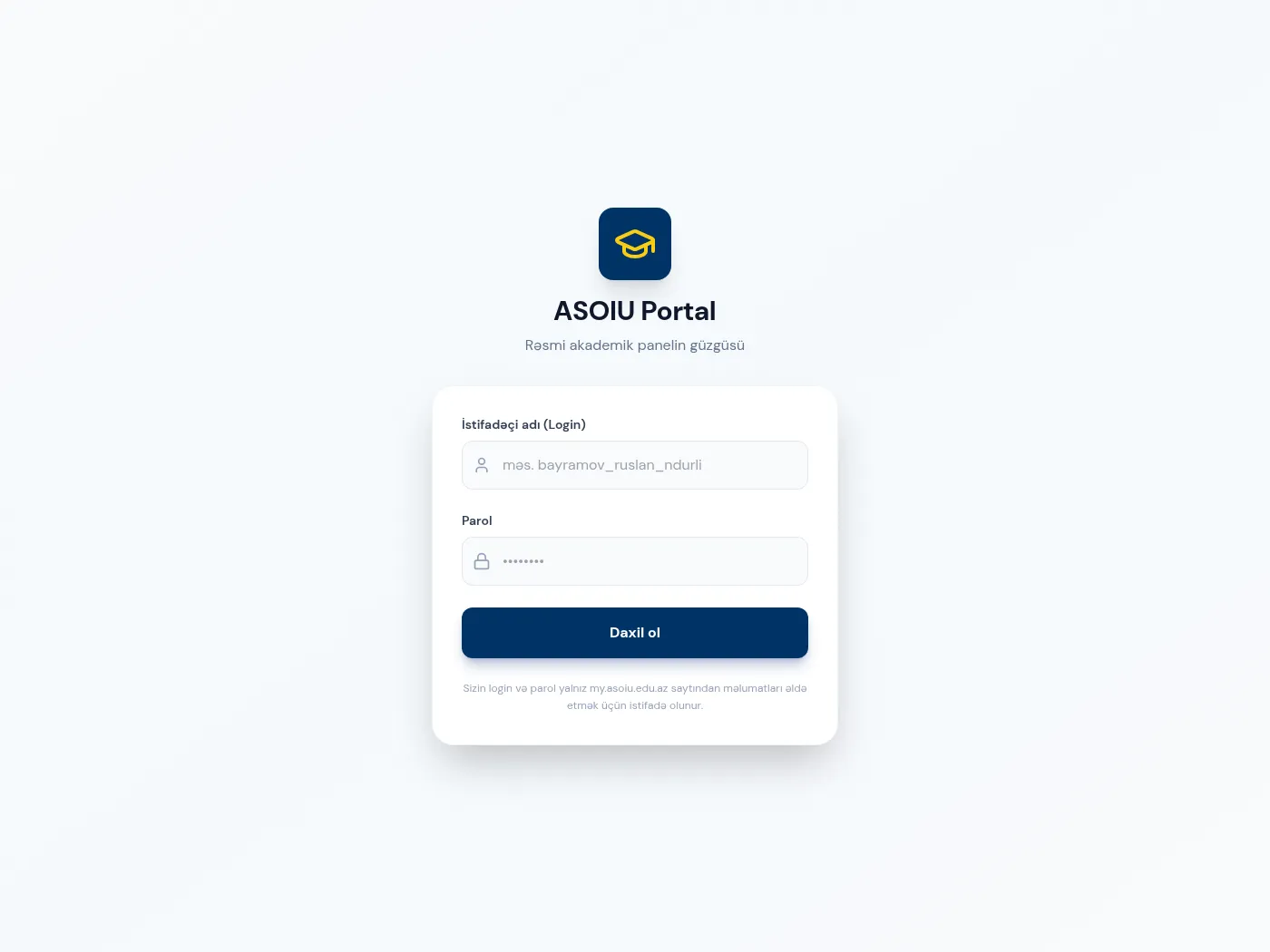 Student Portal Mirror
