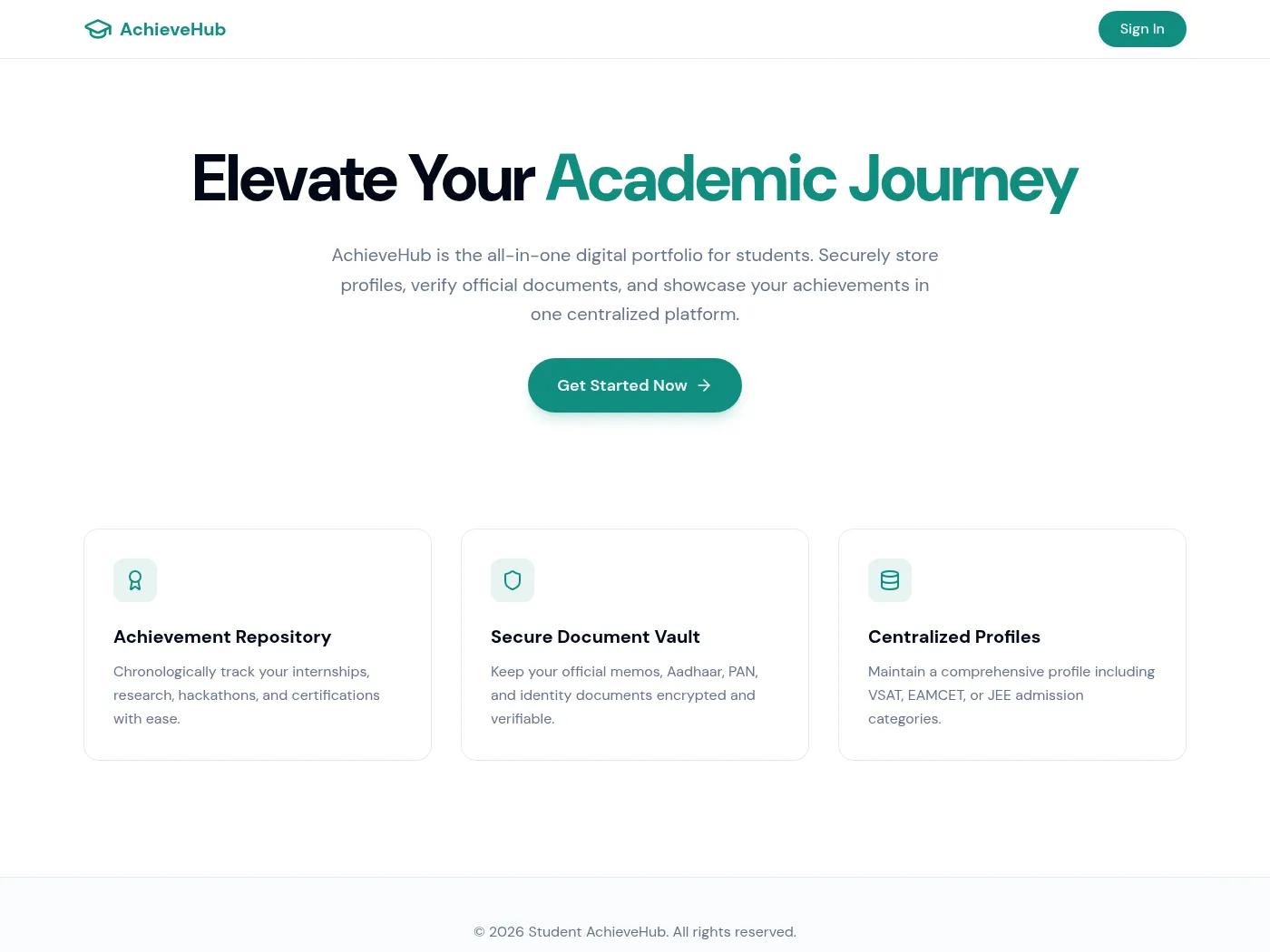 Student AchieveHub