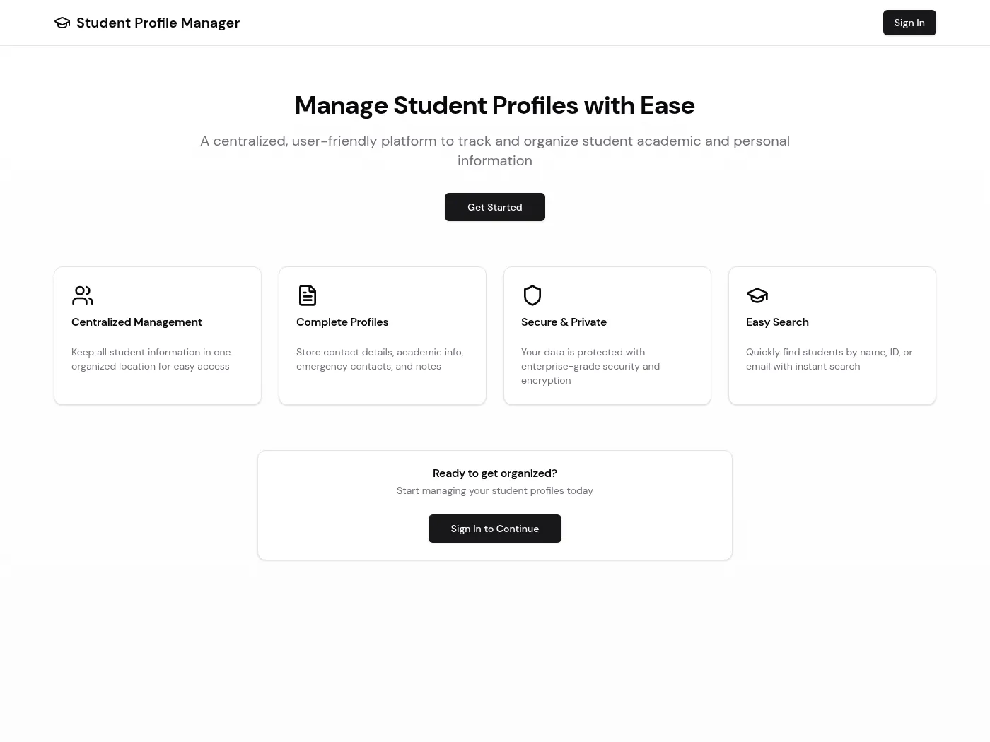 Student Profile Manager
