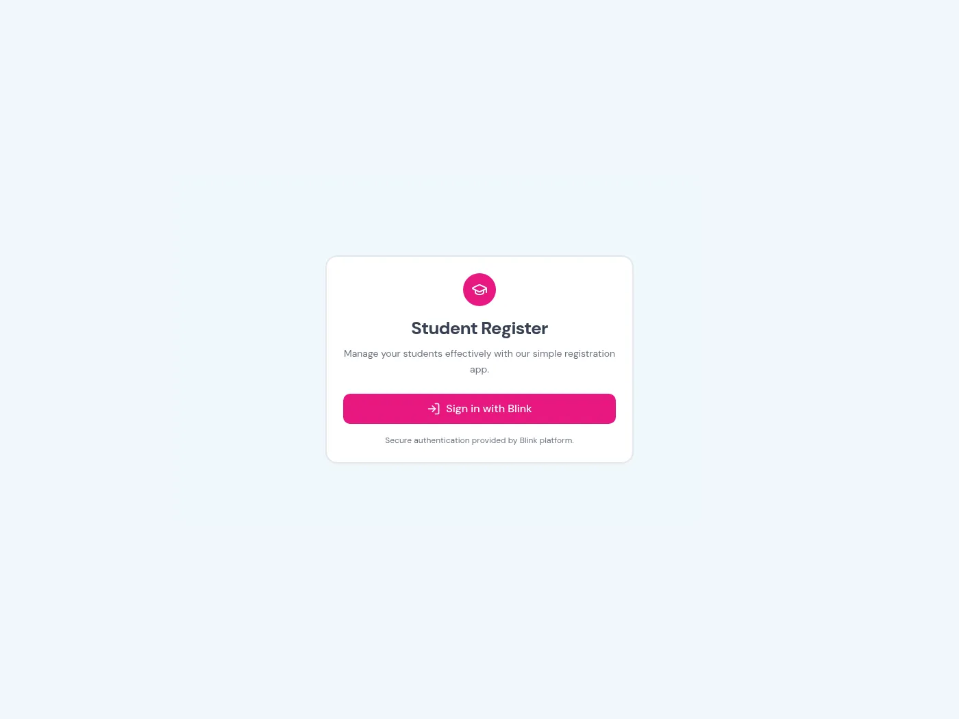 Student Register App