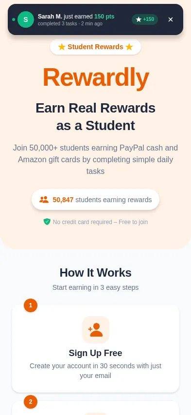 Rewardly Student Hub