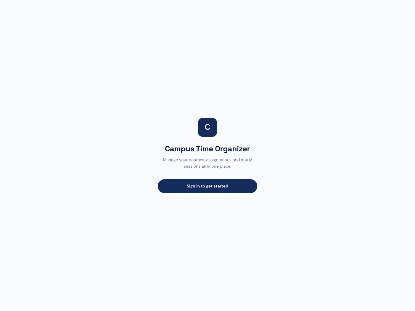 Campus Time Organizer