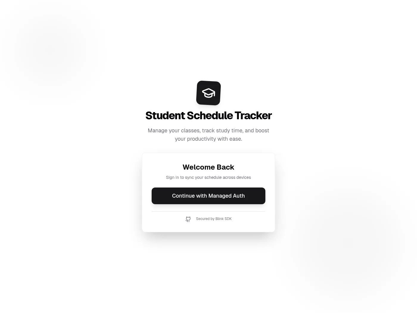 Student Schedule Tracker