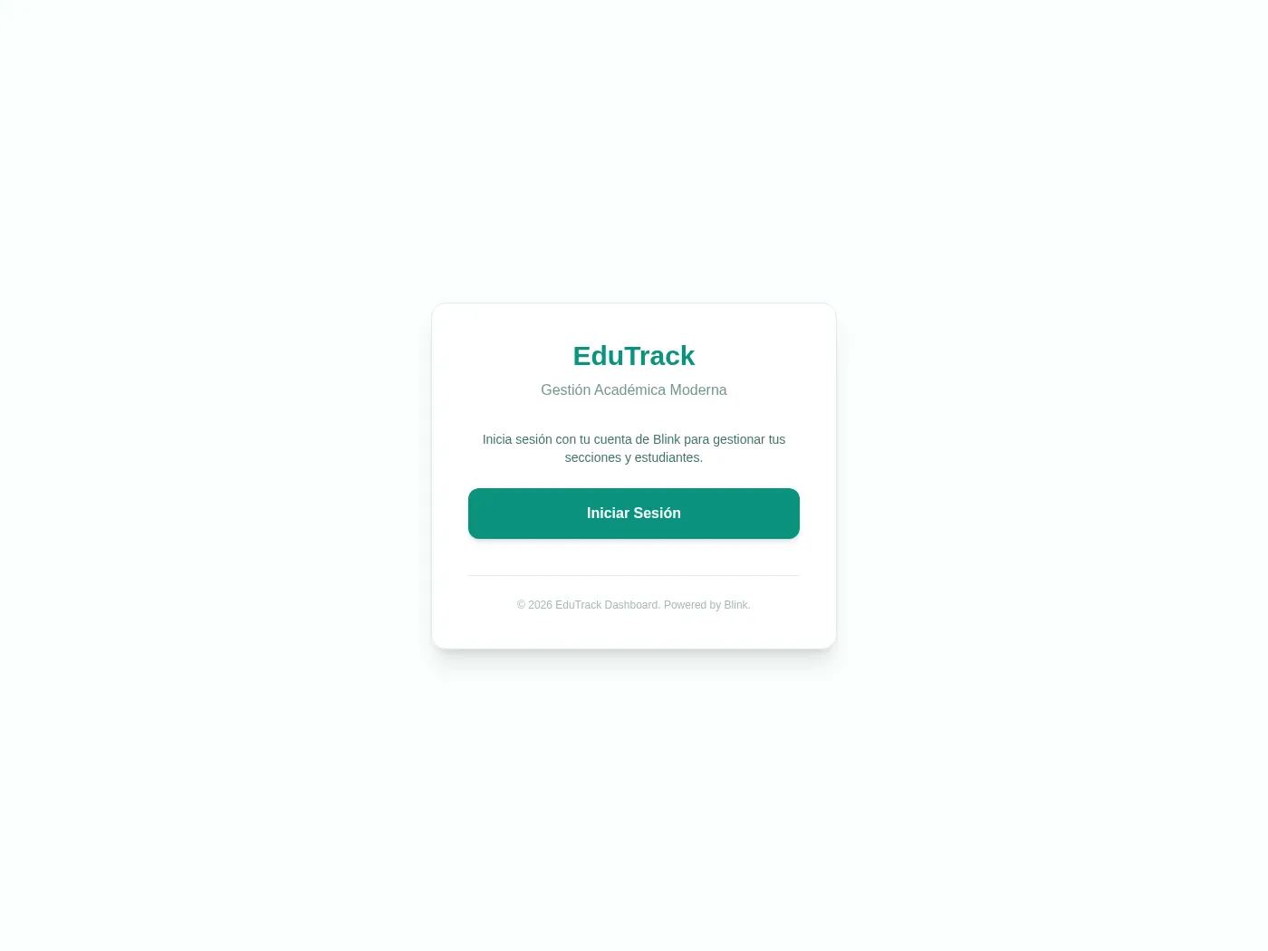 EduTrack Dashboard