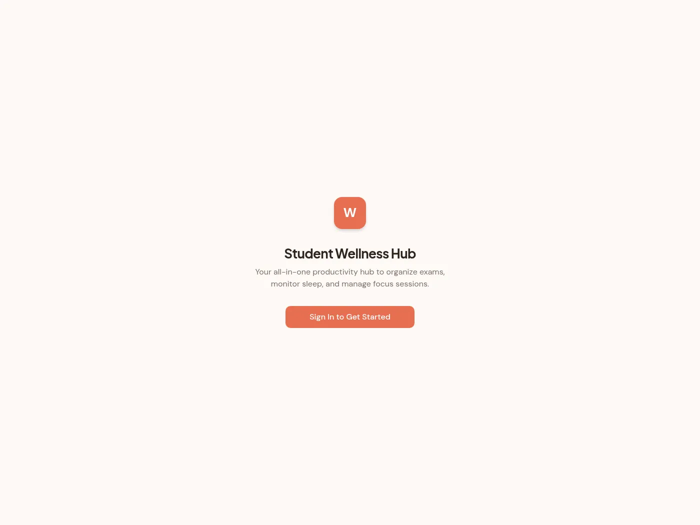 Student Wellness Tracker