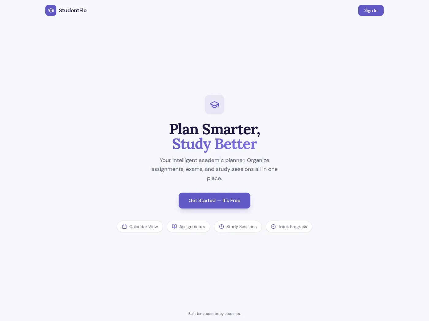 StudentFlo Planner