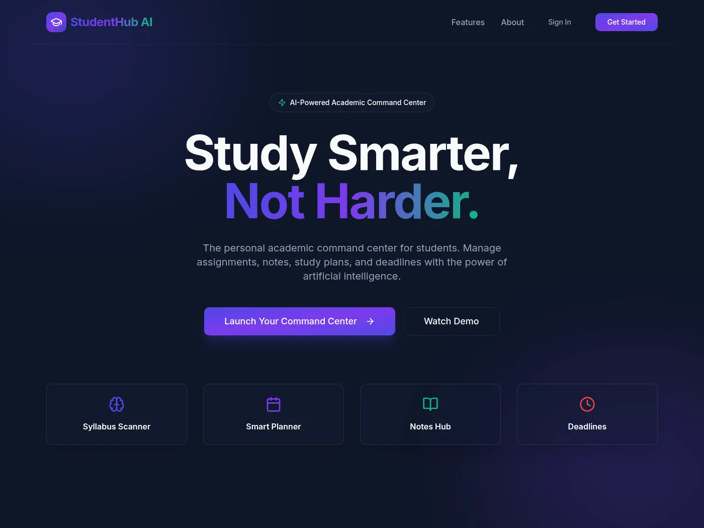 StudentHub AI Command Center