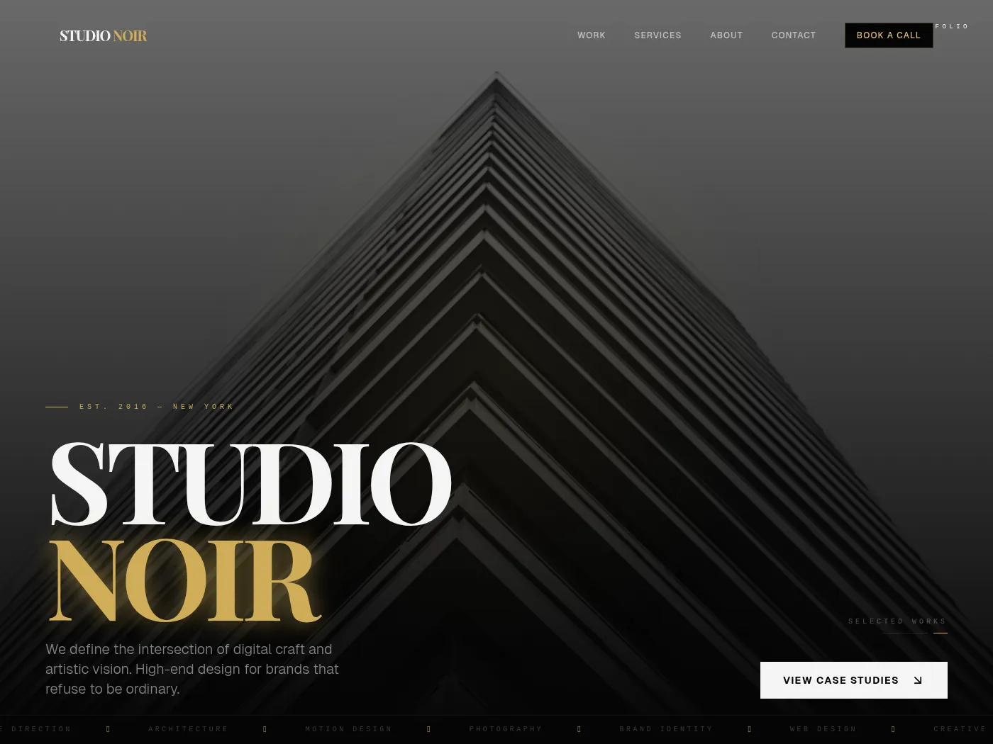 Studio Noir Landing (Remix)