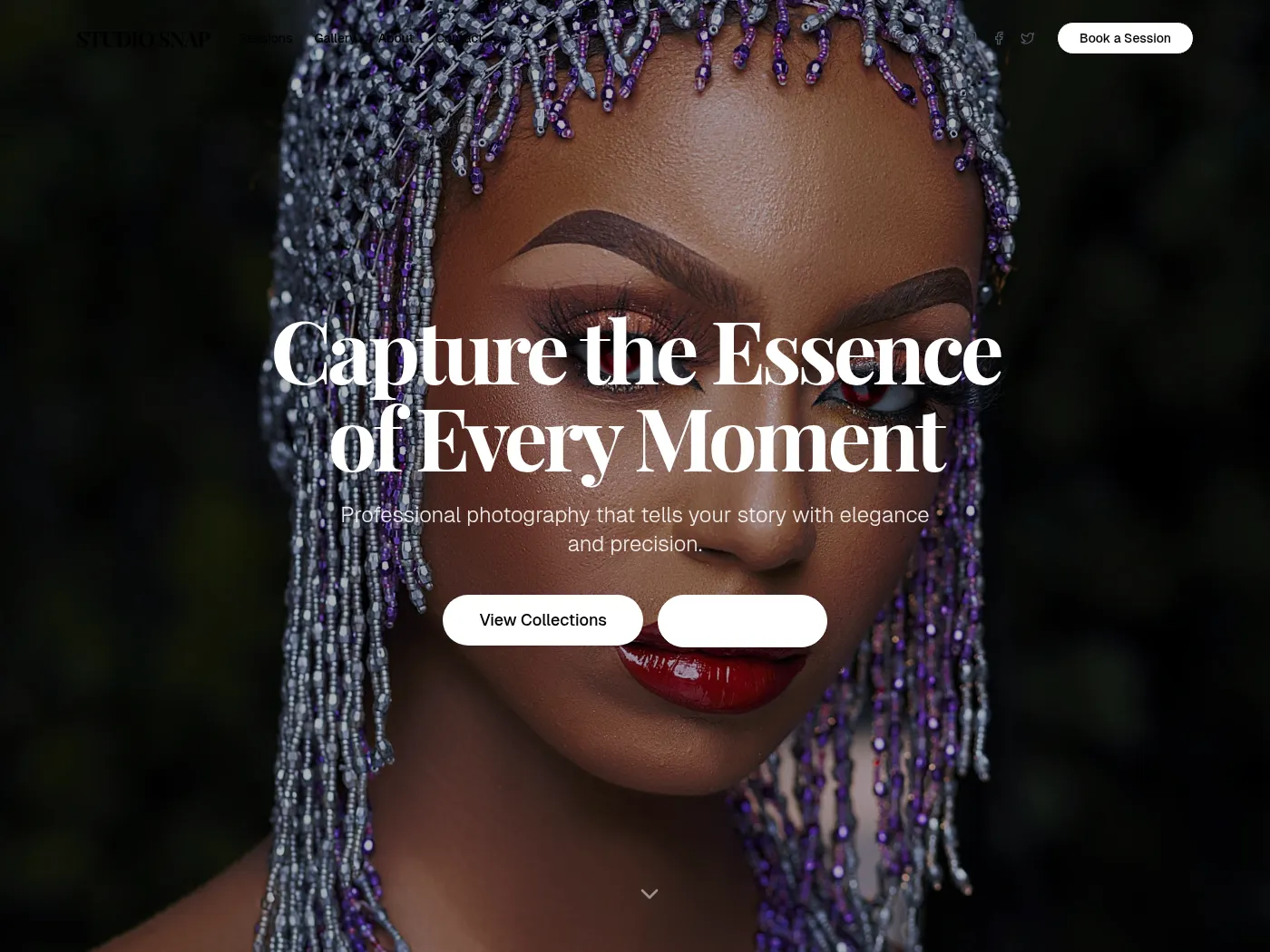 Studio Snap Landing Page