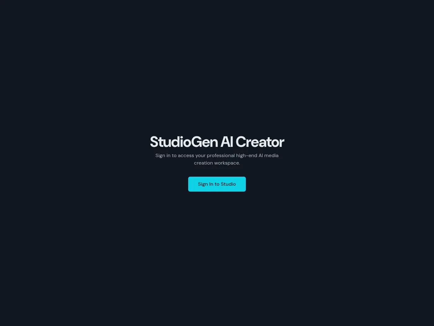 StudioGen AI Creator