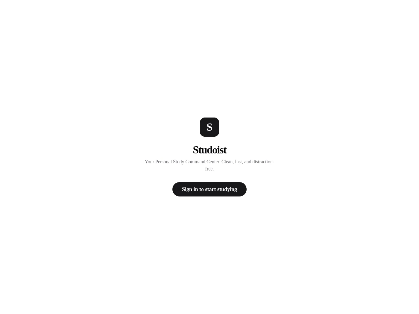 Studoist Command Center