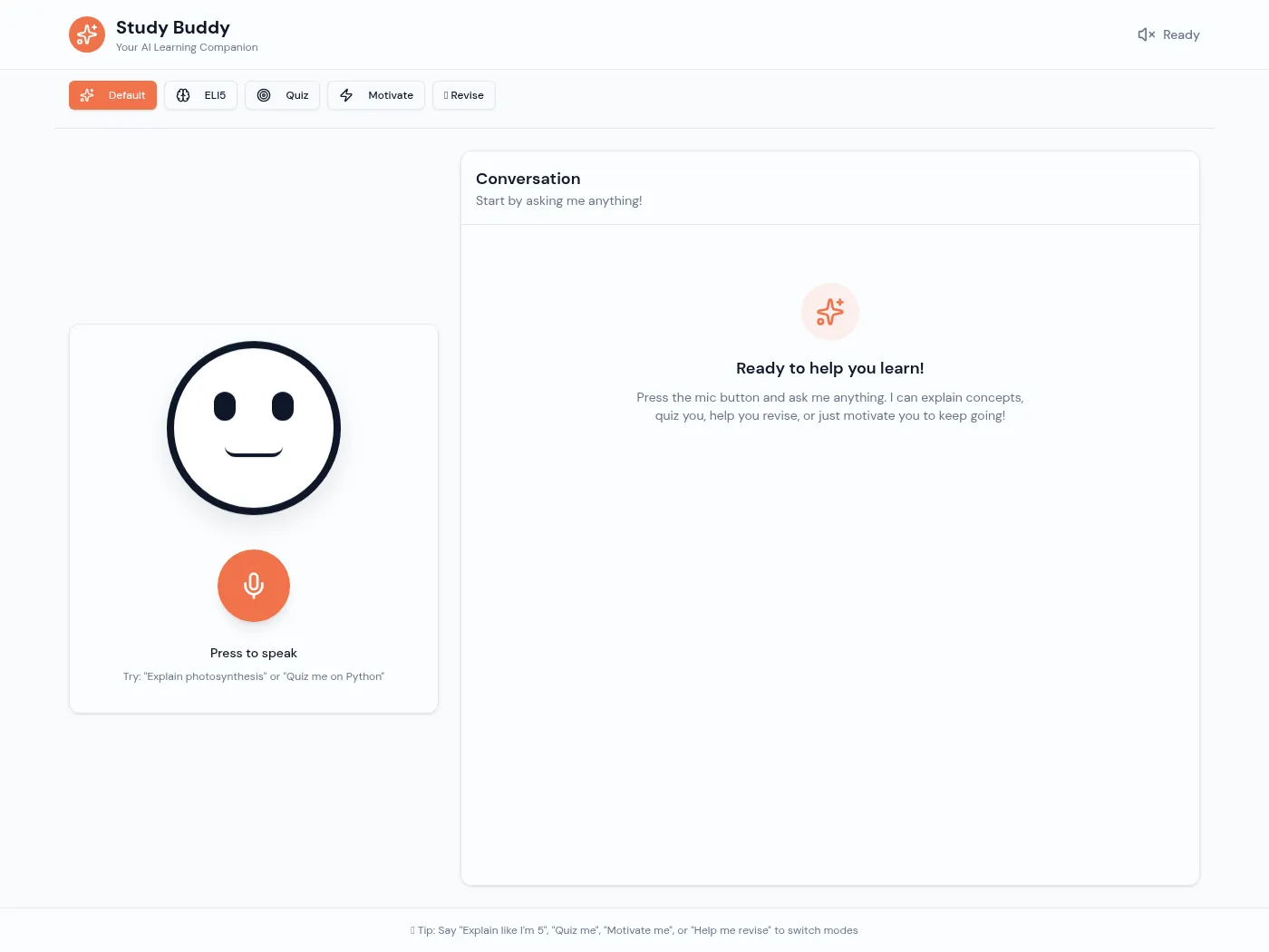 Study Buddy Voice App