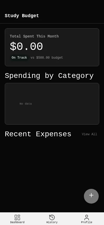 Study Budget App