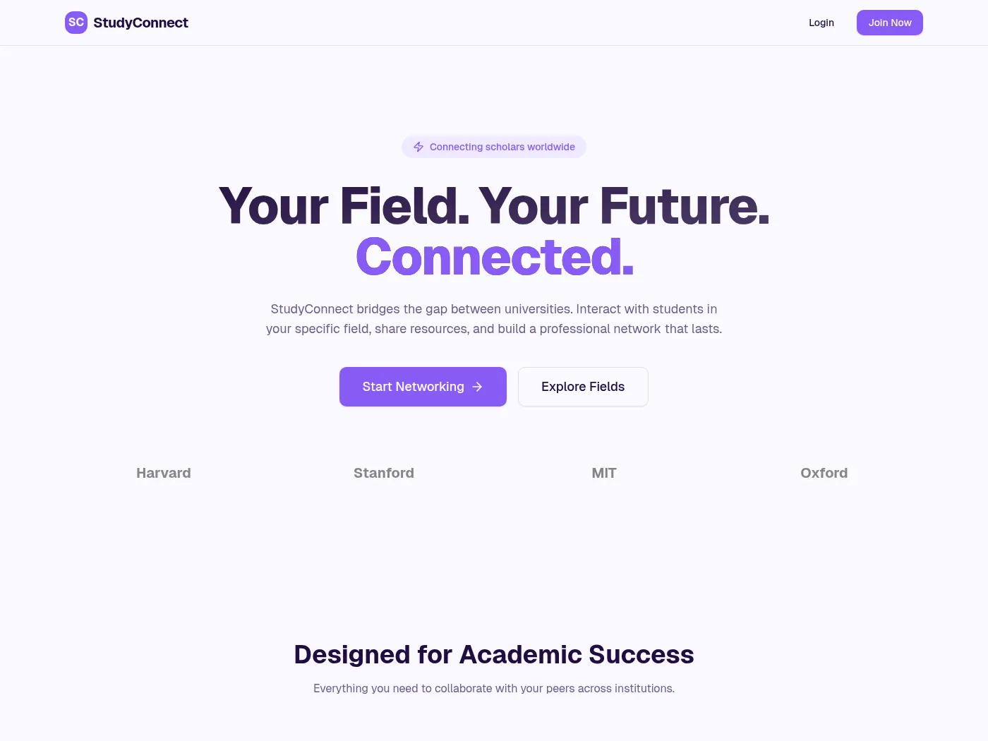 StudyConnect Platform