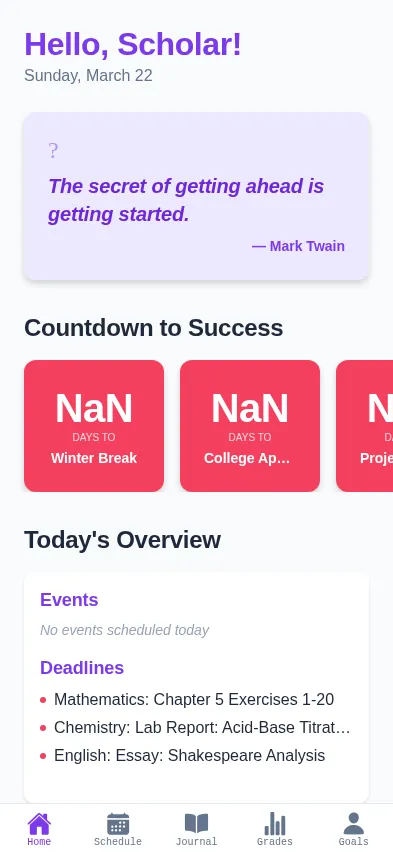 MyStudy Life Tracker