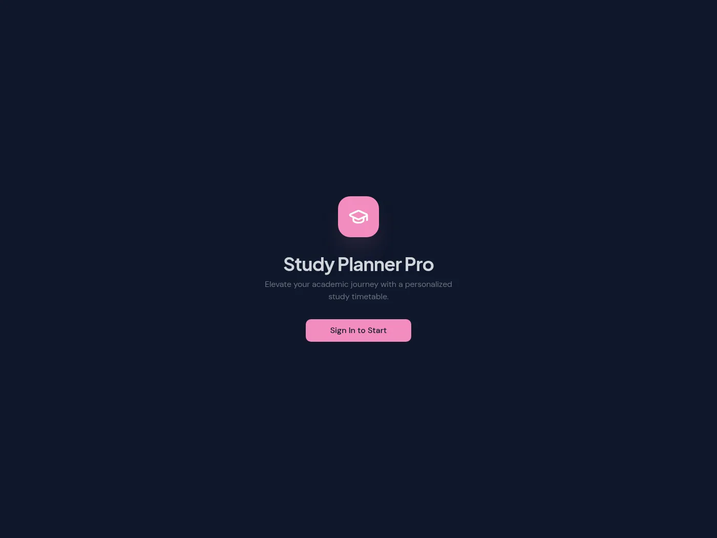 Study Planner Pro