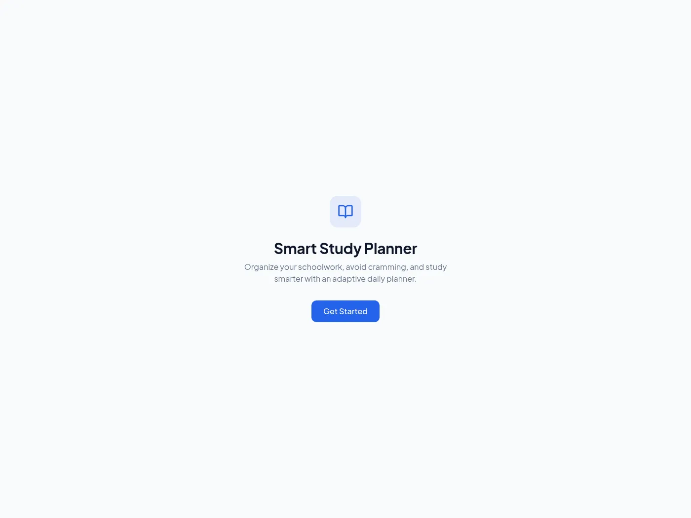 Smart Study Planner