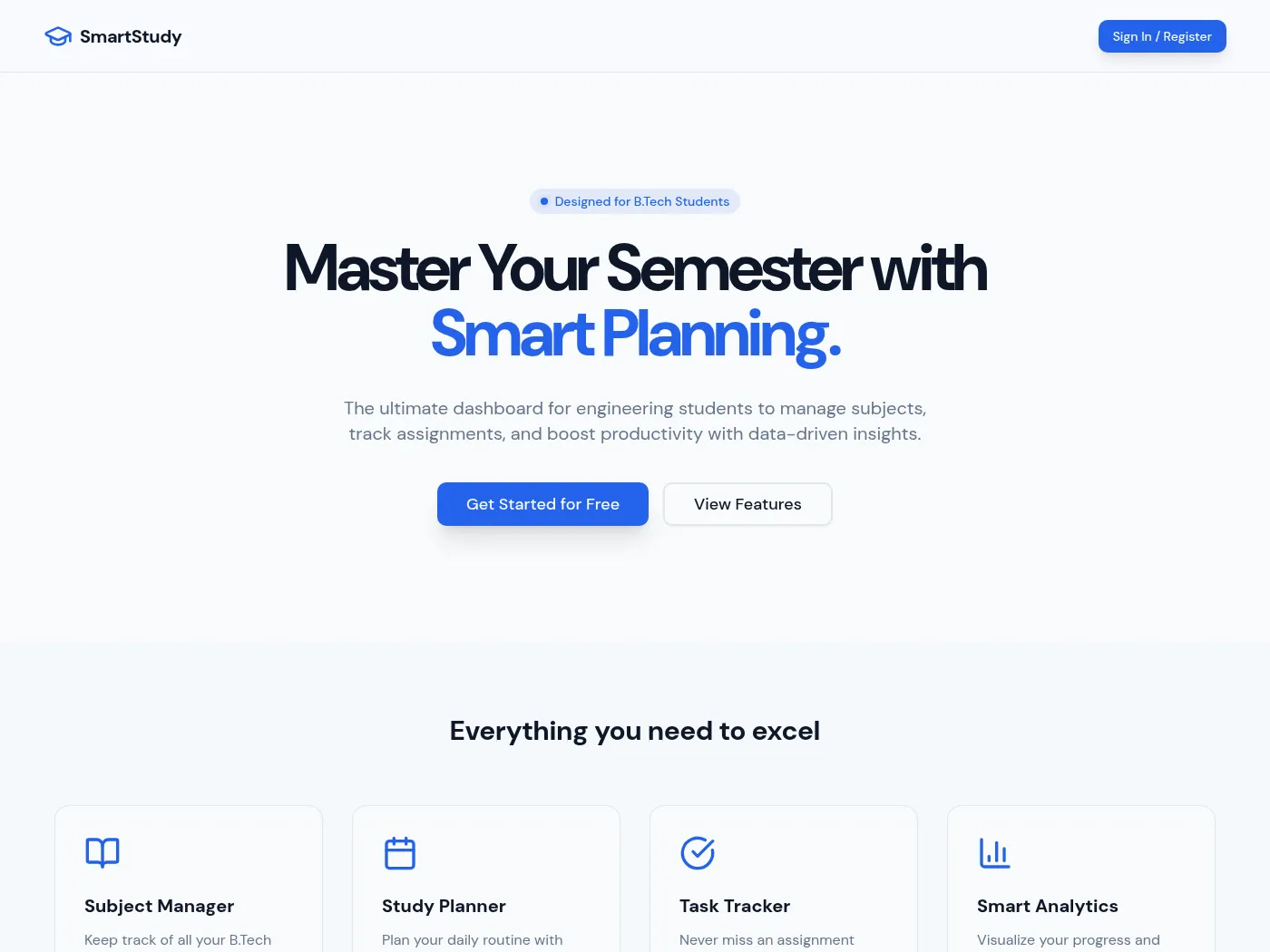 Smart Study Dashboard