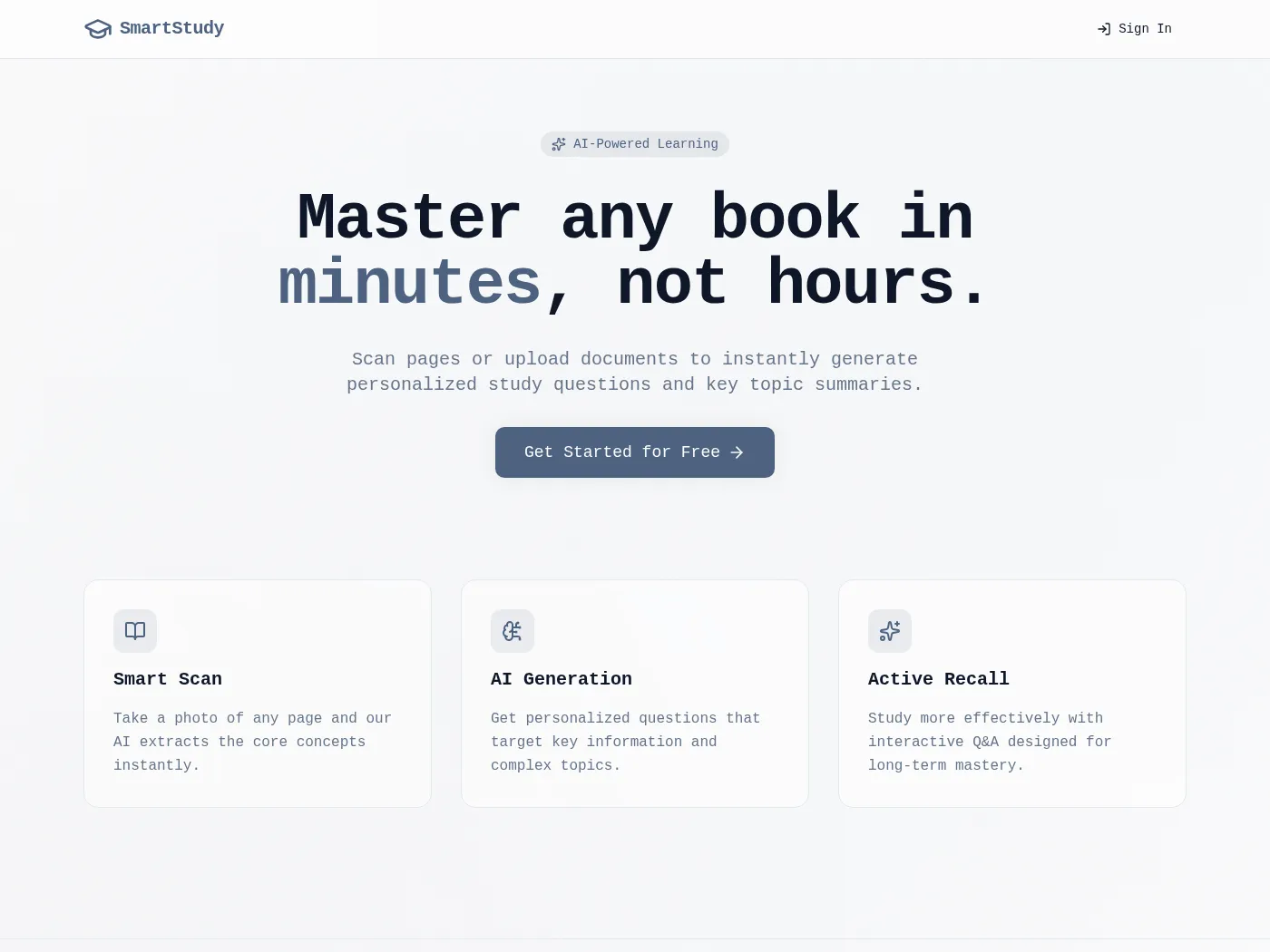 SmartStudy Question Generator