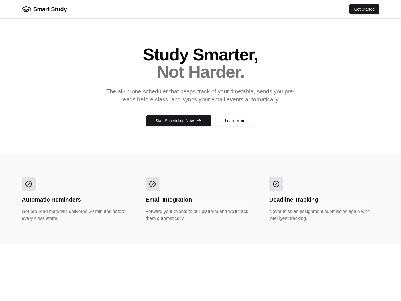 Smart Study Scheduler